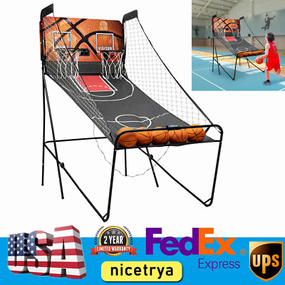 Indoor Basketball Arcade Game Double Electronic Hoops shot 2 Player W ...