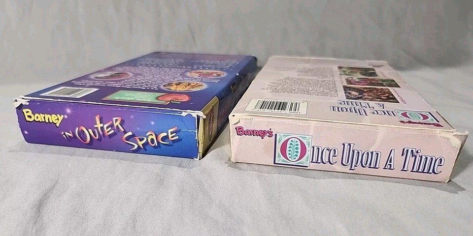 Barney VHS Vintage Lot of 9 Tapes! White VHS Tapes! Rare! Classic ...