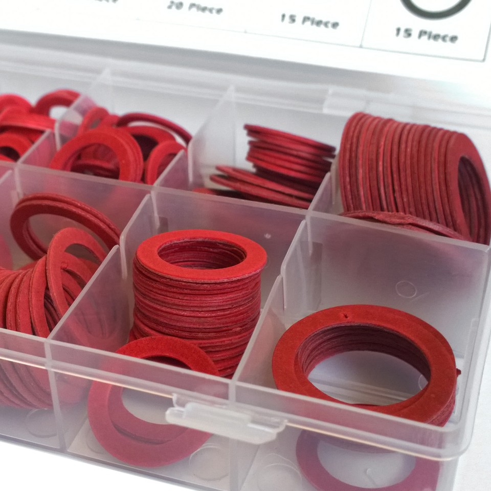 Fibre O Ring Washer set. 600 Fibre O Ring Washer Seals. Fibre Sealing O ...