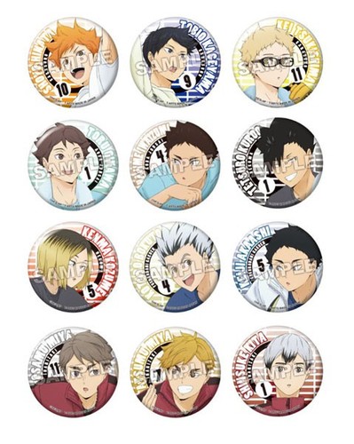 Takara Tomy A.R.T.S Color Palette Haikyuu Training Menu Tin Badge ...