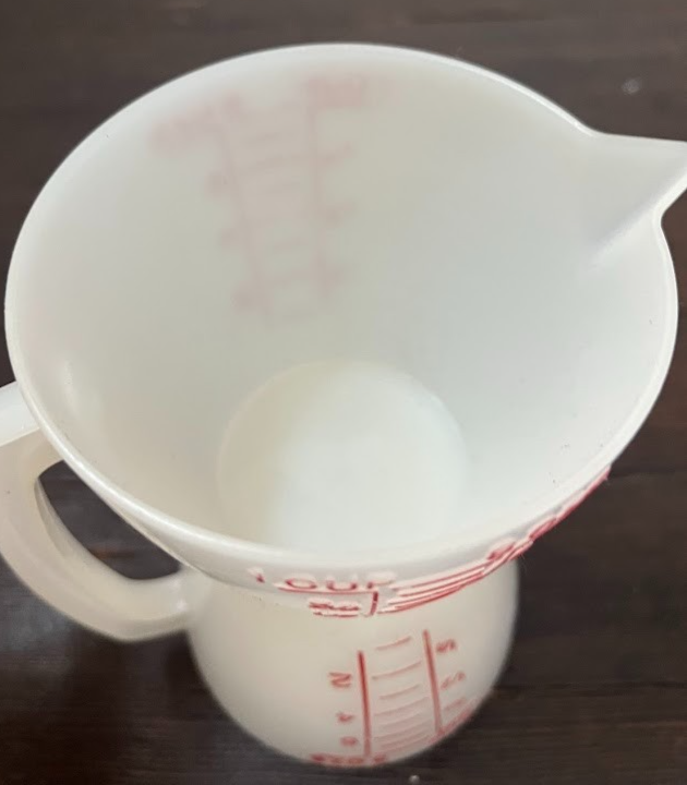 Tupperware Vintage Double Sided Measuring Cup Red Lettering 1 Cup Wet ...
