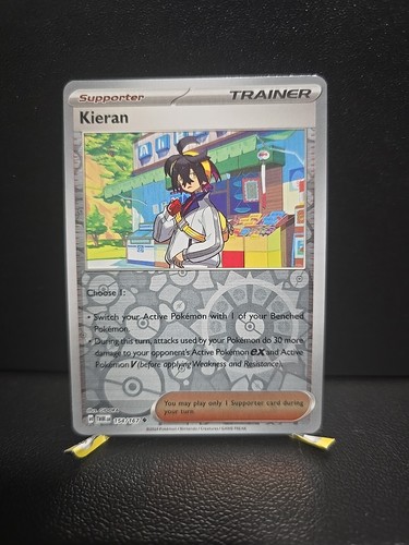 Pokémon TCG Kieran 154/167 Reverse Holo Twilight Masquerade NM Trainer ...