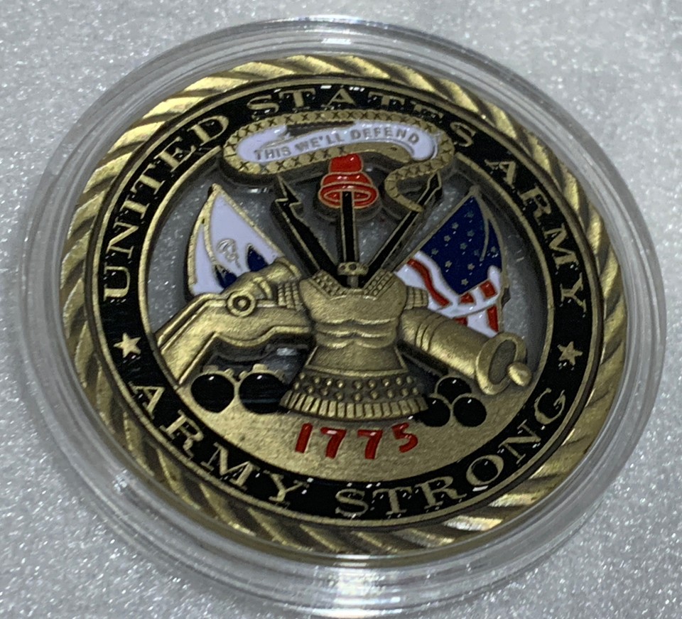 * US Army / Core Values Collectible Army Challenge Coin US Army Strong ...
