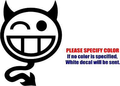 Smiley Devil #3 Decal Sticker JDM Funny Vinyl Car Window Bumper Truck ...