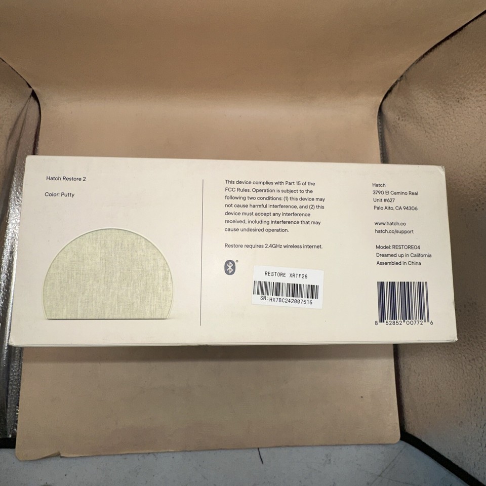 Hatch Restore 2 Sunrise Alarm Clock Sound & Bedside Dream Machine Putty ...