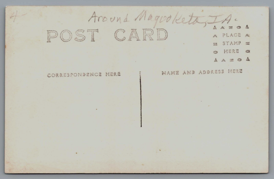 Postcard RPPC Building Fire Maquoketa Iowa Early 1900s Stampbox AZO ...