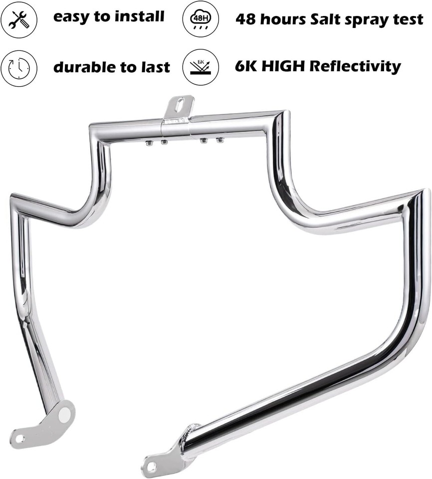 NEW ENGINE GUARD HIGHWAY CRASH BAR HARLEY FATBOY HERITAGE DELUXE ...