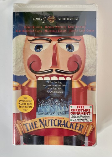 The Nutcracker VHS Tape Sealed Macaulay Culkin With Fred Flintstone Ornament | eBay