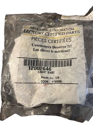 OEM Whirlpool W11396033 12002646 Refrigerator Light Switch | eBay