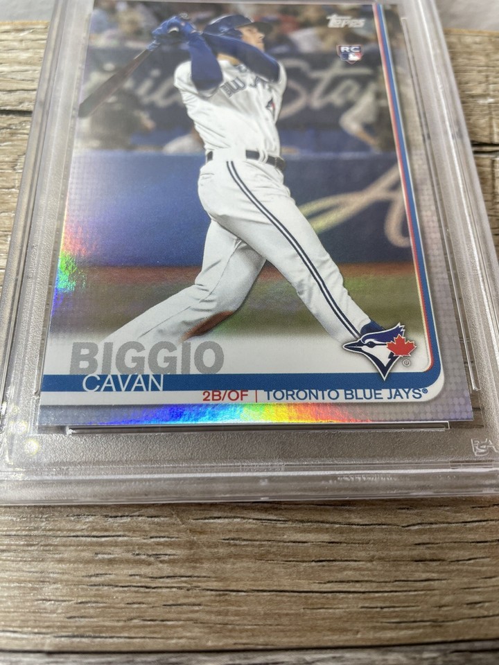 2019 Topps Update Cavan Biggio #US39 ROOKIE Rainbow Foil PSA 9 Mint ...