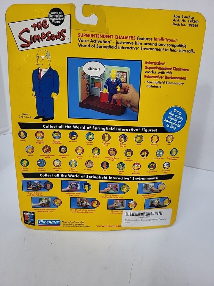 Simpsons SUPERINTENDENT CHALMERS World of Springfield Series 8 ...