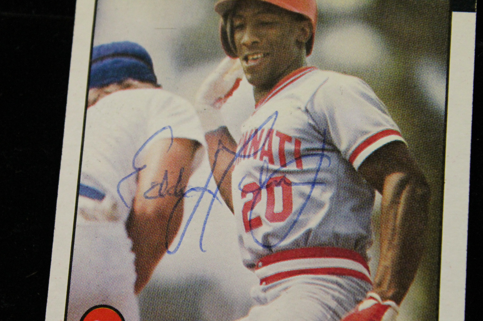 Eddie Milner Cincinatti Reds Signed Card Autographed Auto | eBay