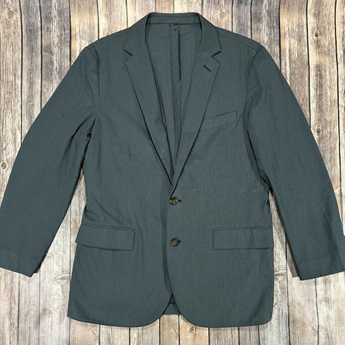 J Crew Cotton Unstructured Sport Coat Blazer Medium Mens Blue Suit ...