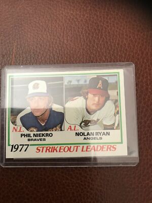 Topps 1977 Strike Out Leaders Nolan Ryan/phil Nierko | eBay