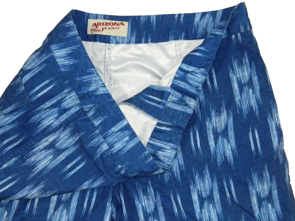 Men's Board Shorts Arizona Jeans Co Blue White Static Tag & measured ...