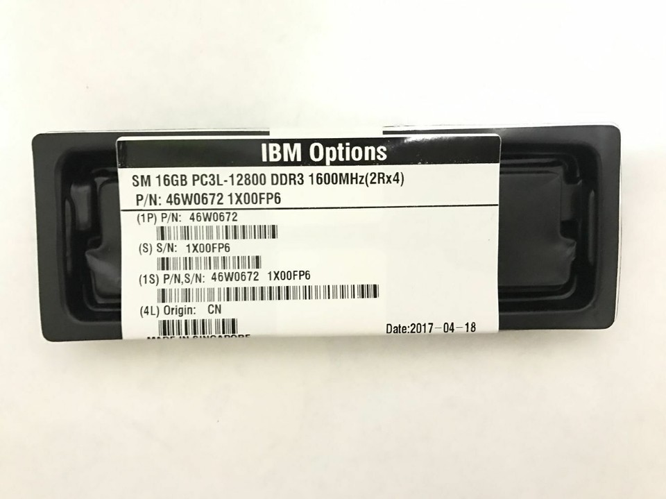 NEW IBM 46W0671 46W0672 46W0674 16GB 2RX4 DDR3 PC3-12800 ECC RAM Memory ...