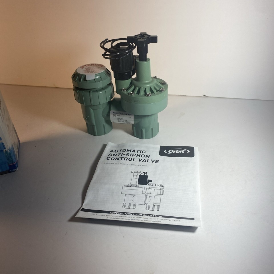 Orbit 3/4 in. Plastic FPT Automatic Anti-Siphon Zone Valve 57623 NEW | eBay