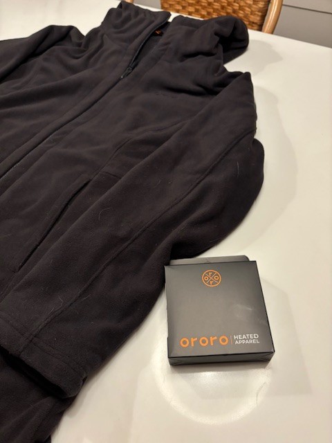 ORORO Women’s Heated Fleece Jacket Black with Battery Pack Size Lg NEW ...