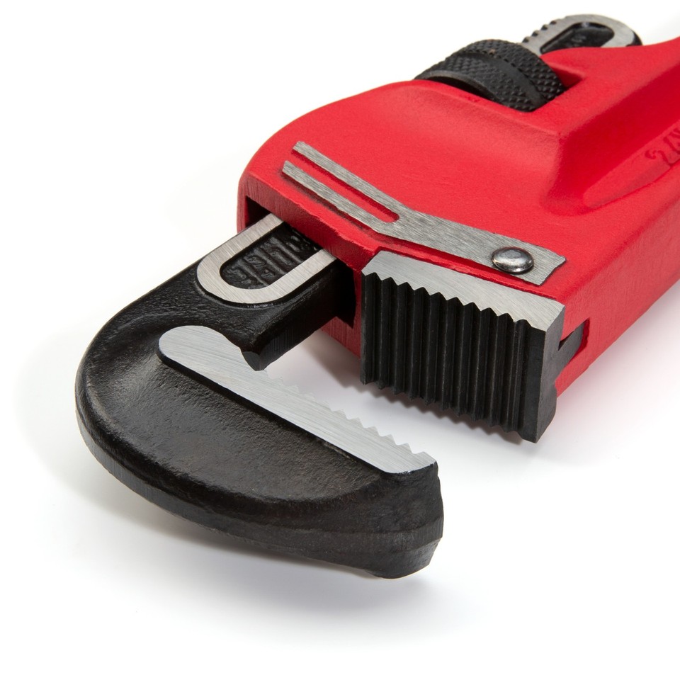 Steelman 24-Inch Heavy-Duty Cast Iron Straight Handle Pipe Wrench 60880 ...