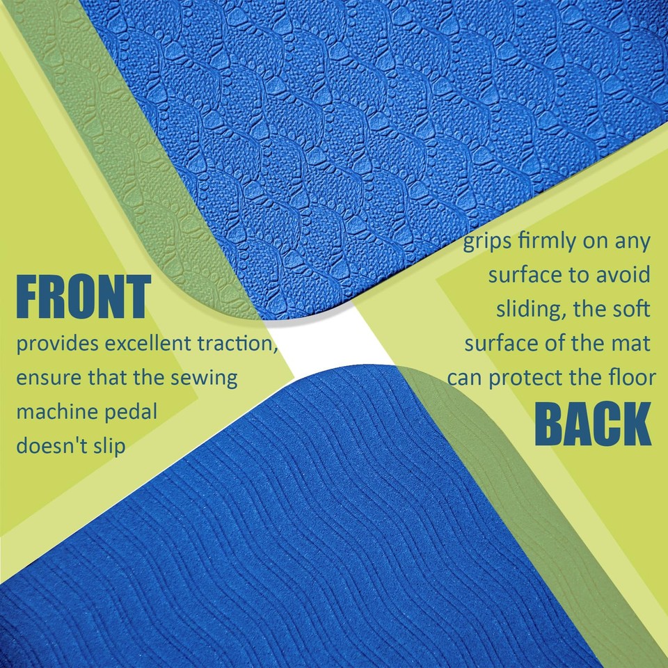 2 Pcs Sewing Machine Muffling Mat & Pedal Reduce Vibrations and ...