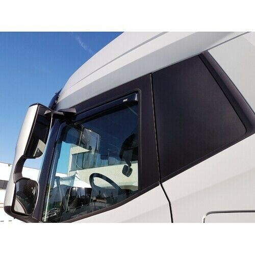 Side Window Wind Rain Sun Black Short Deflectors for Scania S/R/G 2017 ...
