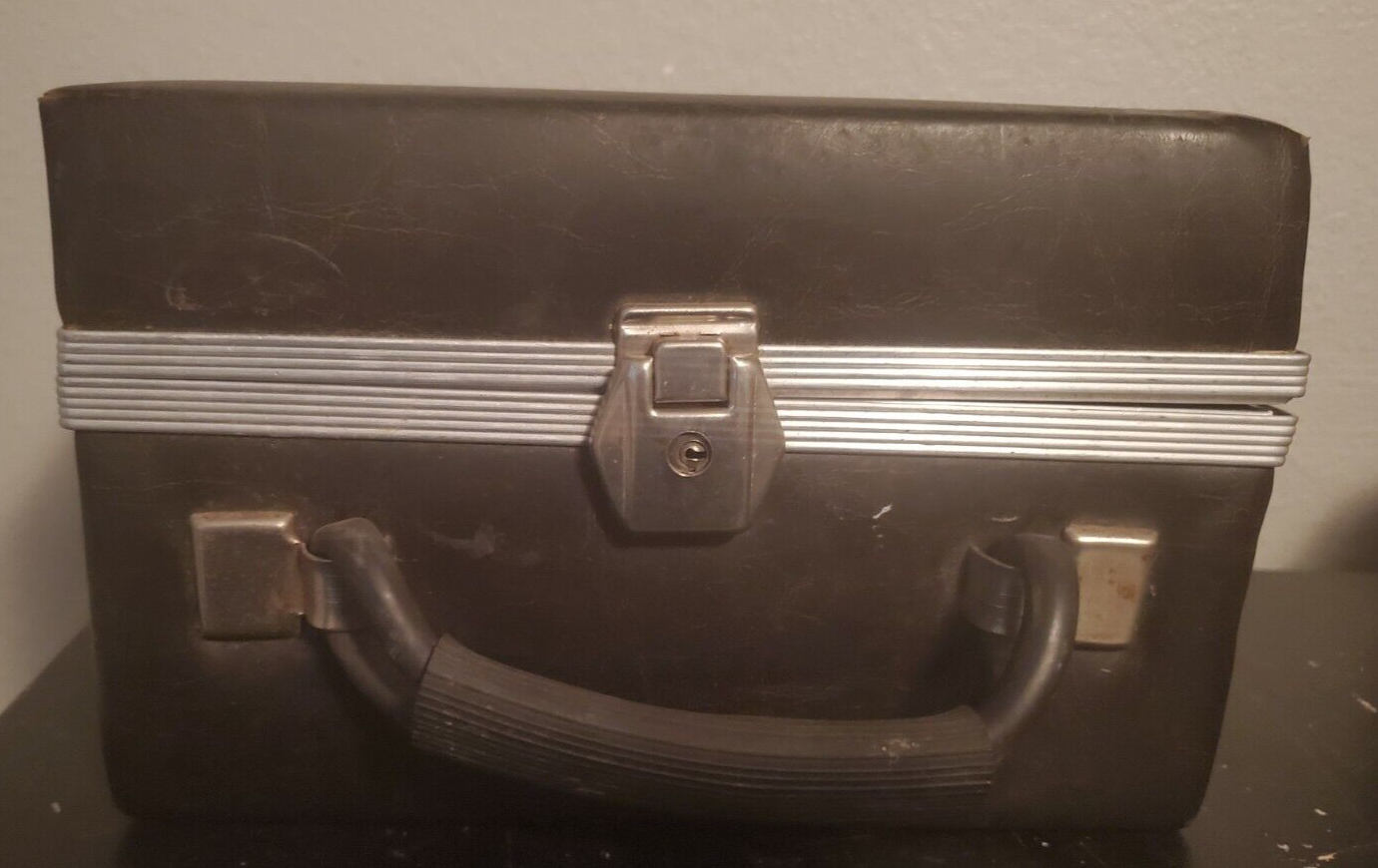 Vintage 8 Track Storage Case Holds 12 Tapes Black Leather | eBay