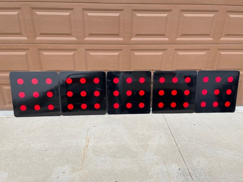 5pcs 24" x 24" Aluminum 3M Diamond Grade DG3 End of Roadway Sign OM4-2 ...