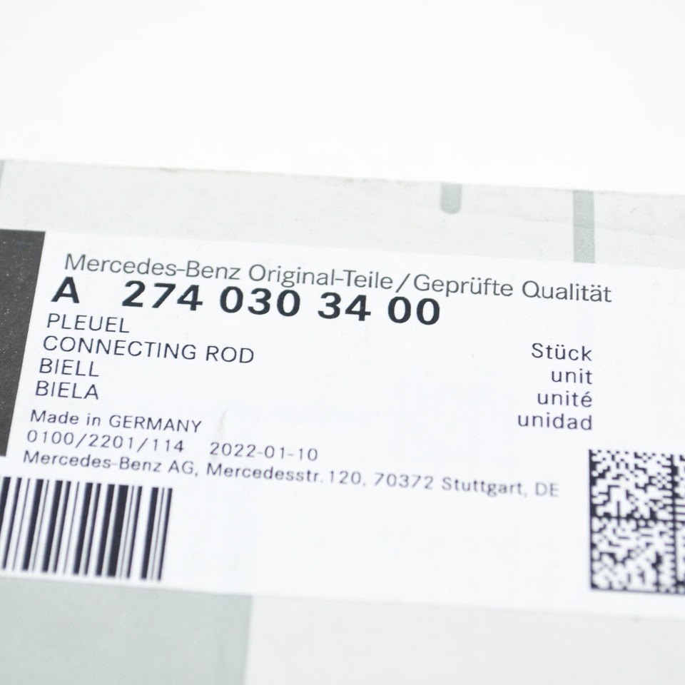 NEW MERCEDES-BENZ C W205 ENGINE CONNECTING ROD A2740303400 274-030-34 ...