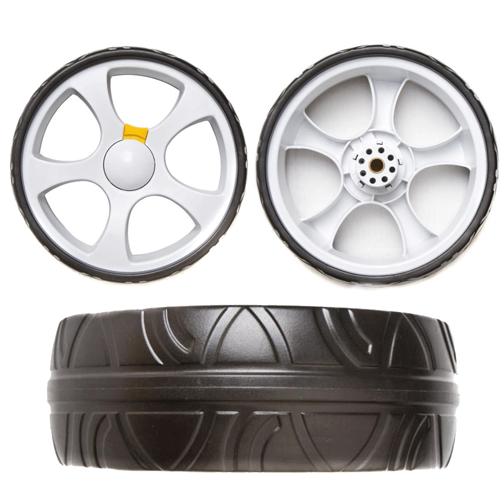 GOLFSTREAM POWAKADDY GOLF TROLLEY WHEELS / FITS ALL FW, FX & CT GOLF ...