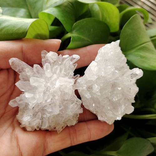Natural Clear Quartz Crystal Cluster Mineral Rough Druzy Geode ...