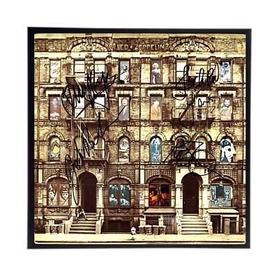 LED ZEPPELIN Autographed Album Cover Reprint. Frame Included. Make an ...