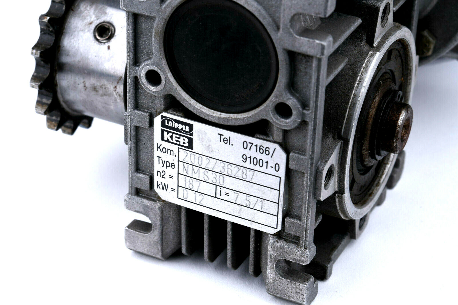 Laipple/KEB M63A4 + NMS30 Getriebe 2002/36287 Getriebemotor Welle:14mmØ ...