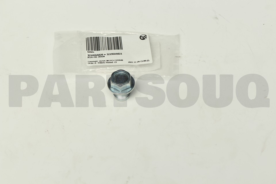 32195AA021 Genuine Subaru PLUG-OIL DRAIN 32195-AA021 | eBay