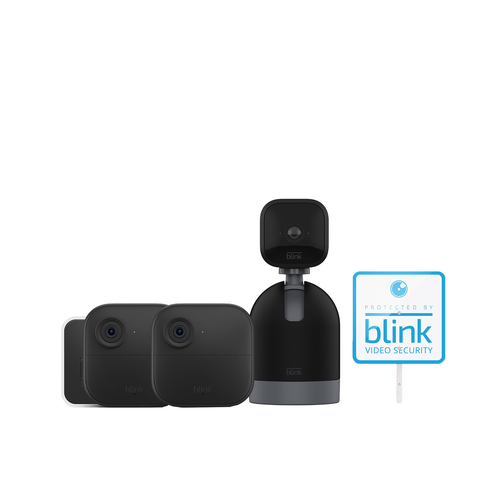 Blink - 3 Camera Security System - 2 Outdoor 4th Gen & 1 Mini Pan-Tilt ...