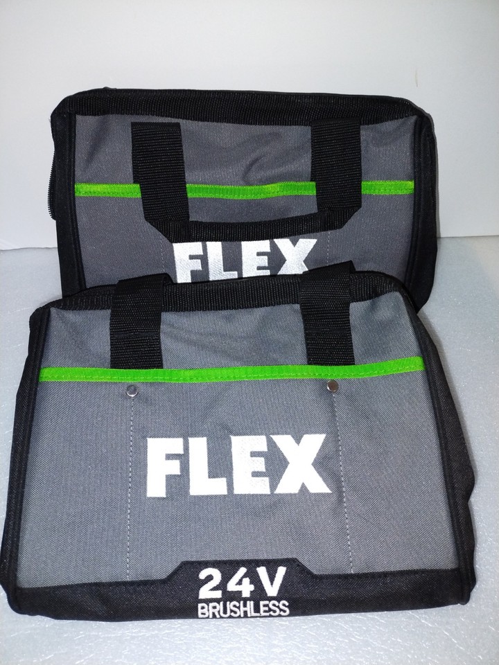 2 x FLEX Contractor Small Tool Bags 11 x 11 x 9" - New out of a tool ...