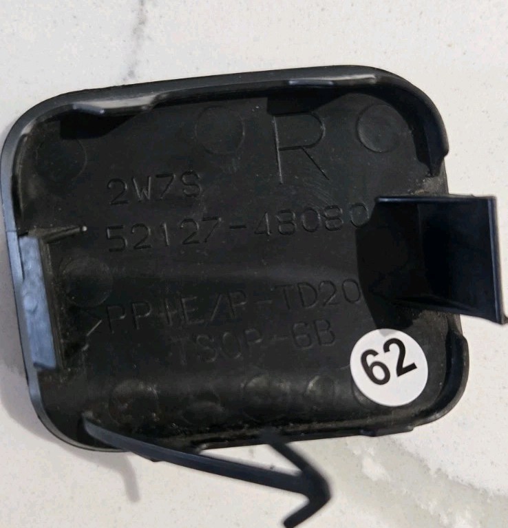 2008-2010 Toyota Highlander Right Passenger Side Bumper Tow Hook Eye ...