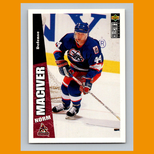 Norm MacIver #208 1996-97 Collectors Choice Phoenix Coyotes Hockey Card ...