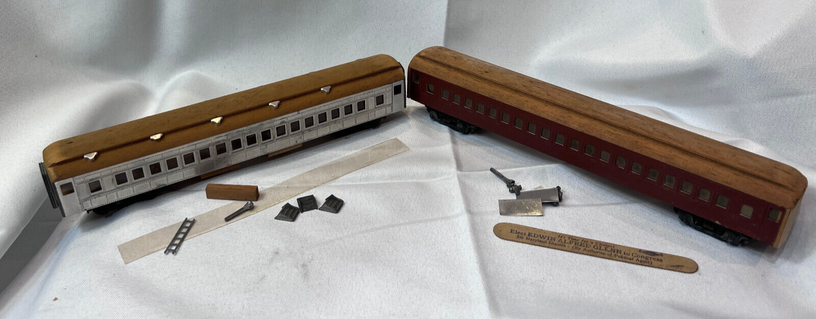 Vtg HO Scale JC Train Model Kits Passenger Kit Silver Sides Coach ...