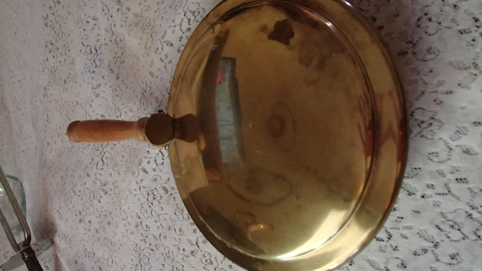SILENT BUTLER CRUMB TRAY WITH WOOD HANDLE, NICE DECORATIVE PIECE | eBay
