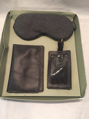 New Open Box Goodfellow & Co Black Travel Passport Wallet Luggage Tag ...