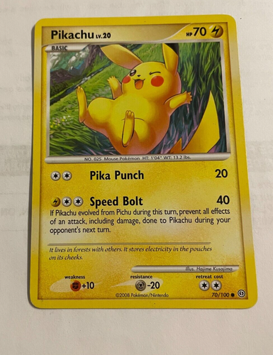 Pikachu 70/100 Stormfront - Pokemon Card - LP | eBay