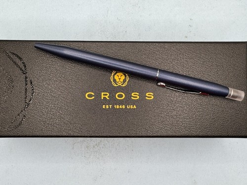 Cross Click Metallic Navy Blue Ballpoint Gel Pen AT0622-121 NEW | eBay