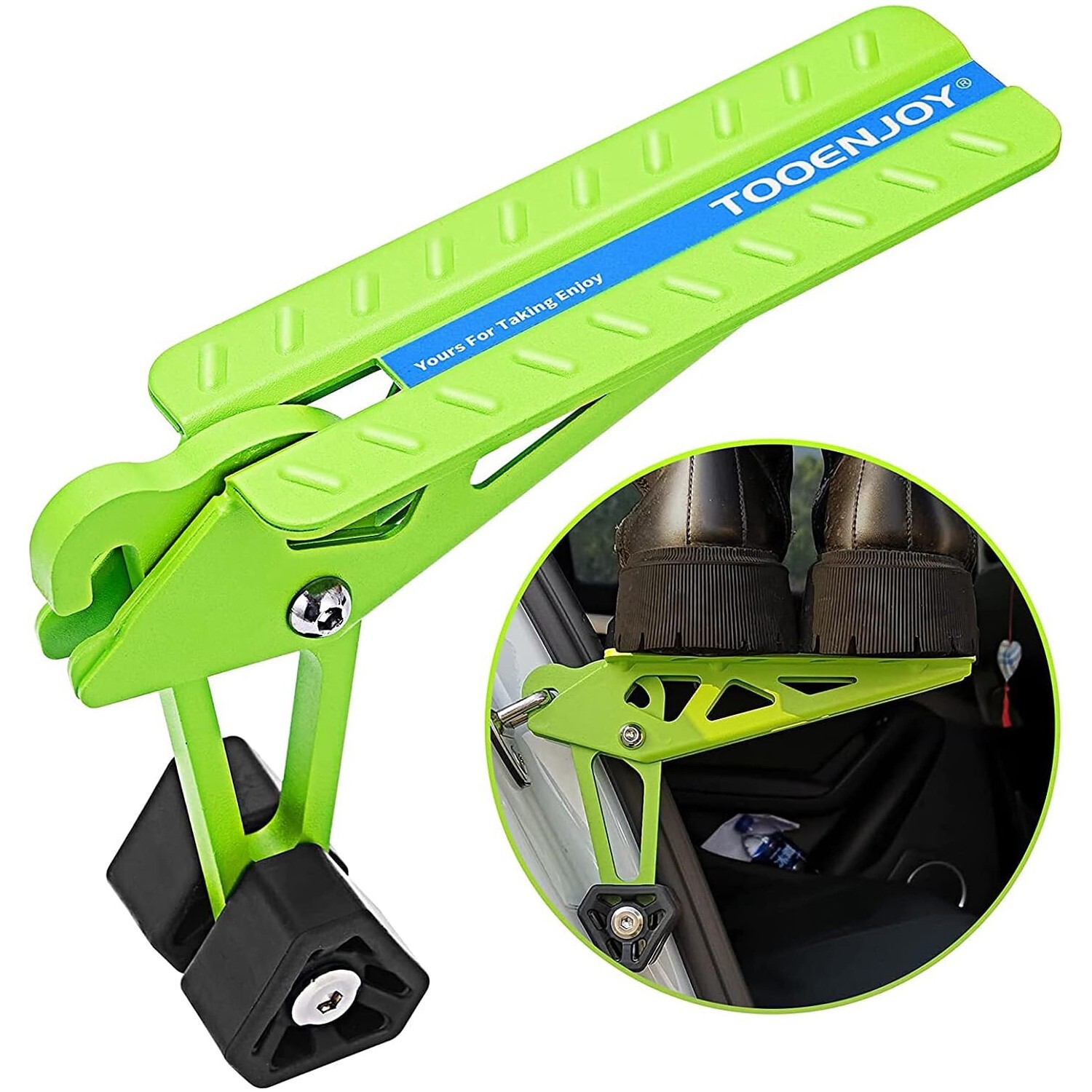 TOOENJOY Universal Foldable Car Door Step Latch Hook Mini Pedal Ladder ...