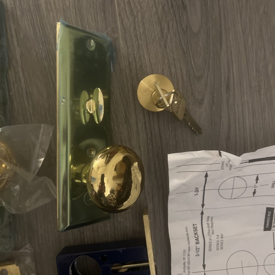 Marks Metro 114A/3 Left Hand Apartment Entry Heavy Duty Mortise Lockset ...