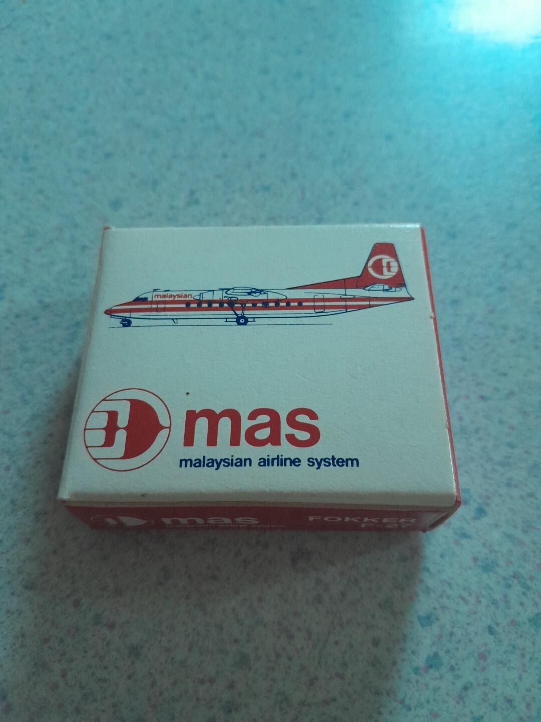 Schabak 1 600 Scale MAS Malaysia Fokker F-27 Model Aircraft Plane 930/ ...
