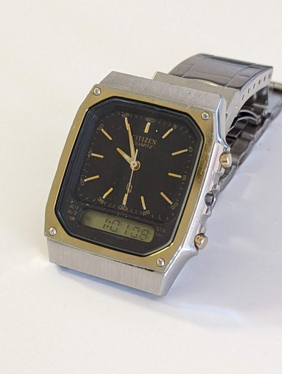 Citizen+Ana-Digi+Digital+Quartz+Watch+Analog+8950+Alarm+30-3101+Japan ...
