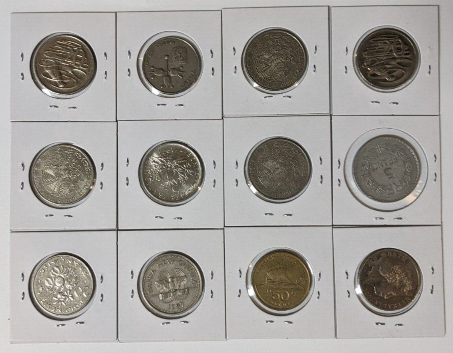 World Coin Lot - 12 Coins in Cardboard Holder - WC060 | eBay