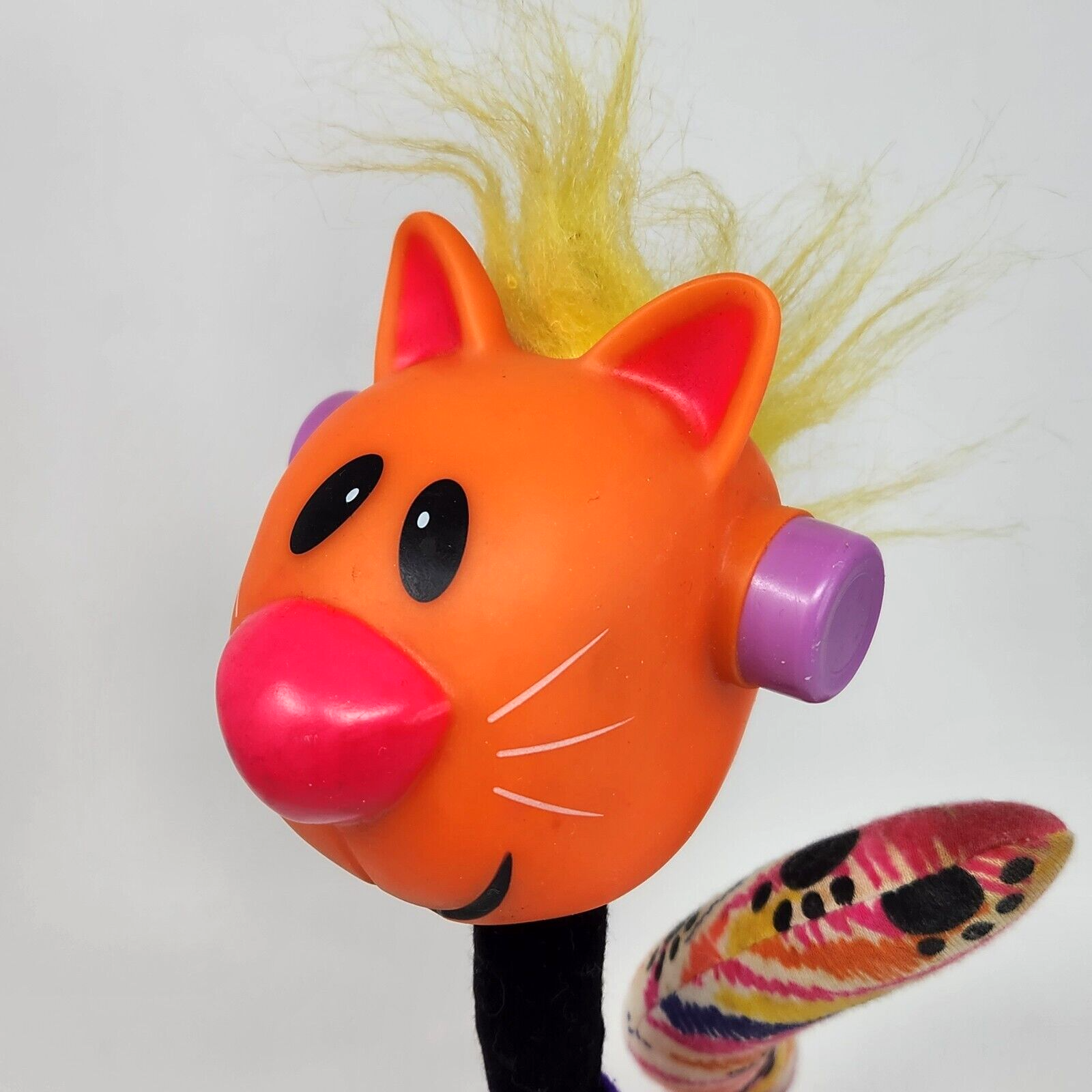 VINTAGE 1995 ERTL JIBBA JABBER ORANGE CAT YELLOW HAIR STUFFED ANIMAL ...