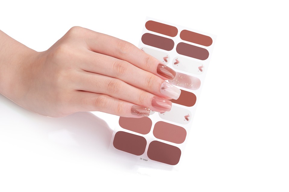 Full Size Nail Wraps Stickers Polish Toe Manicure Art Self Stick Decor ...