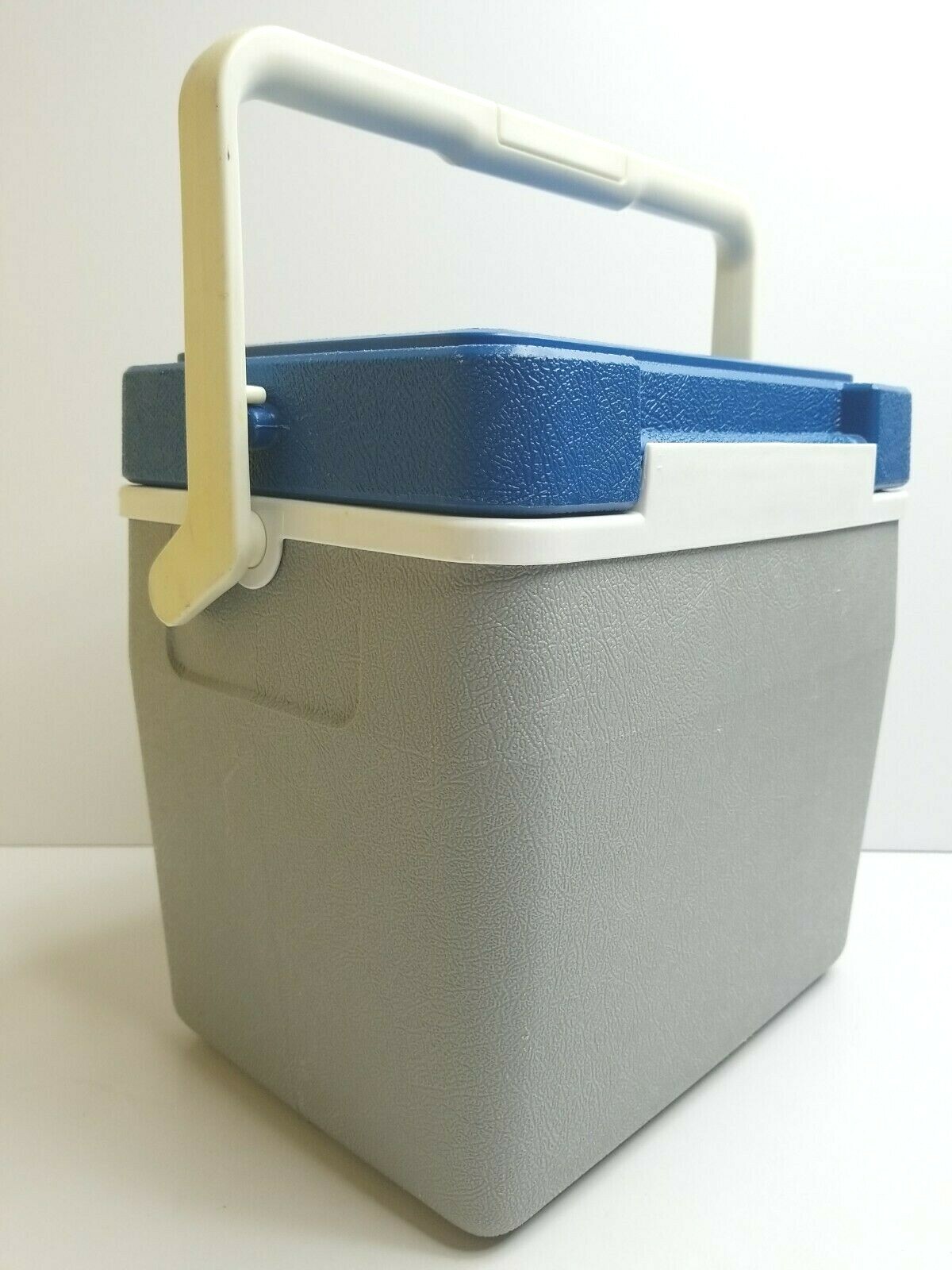 Thermos 8 Qt Cooler 7708 Blue Gray Vintage Chest Box Fish Hunt Hike ...